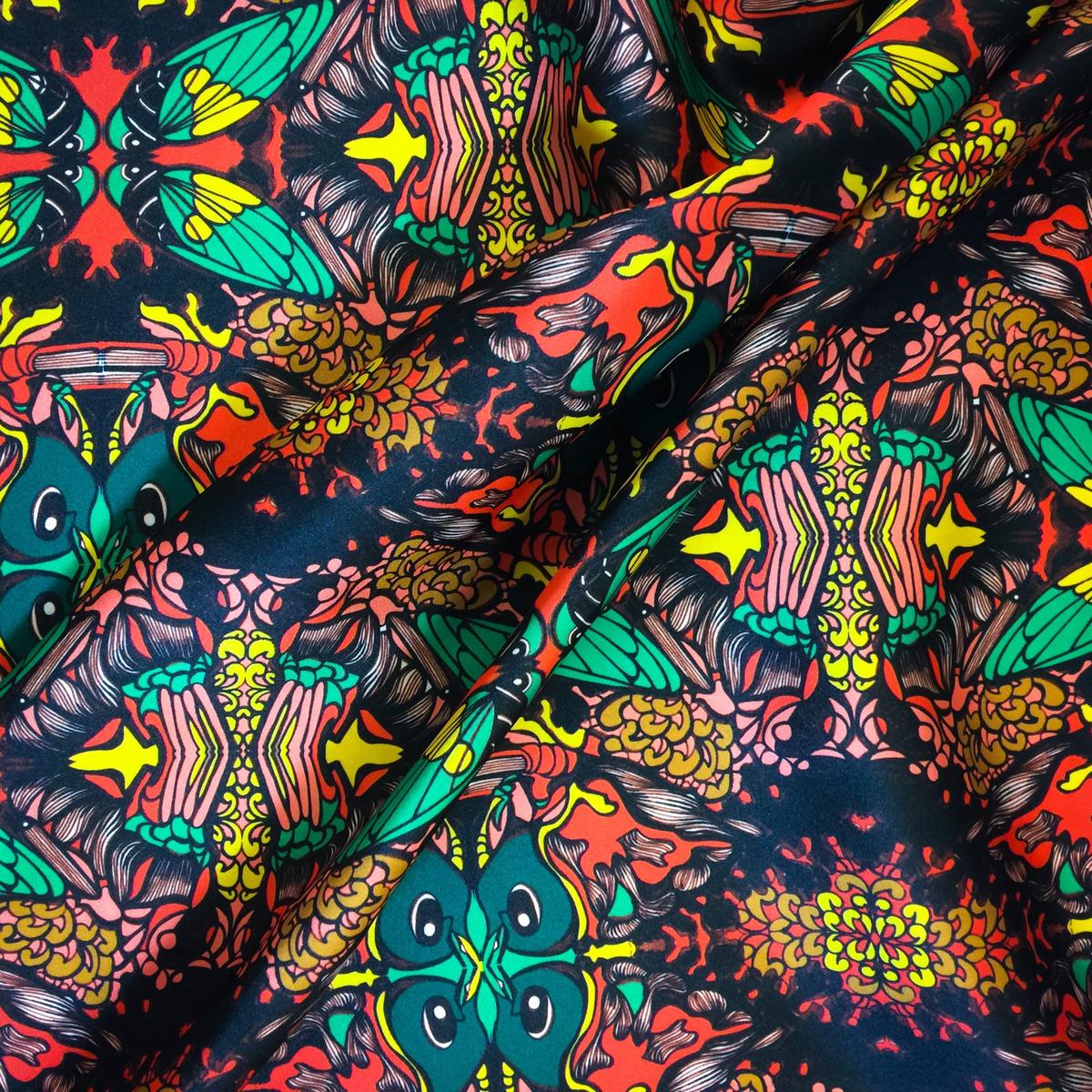 Duchess Satin Fabric Printing