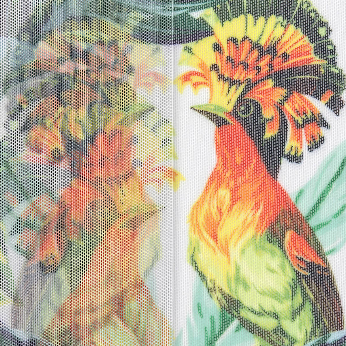 Custom Stretch Net Fabric Printing